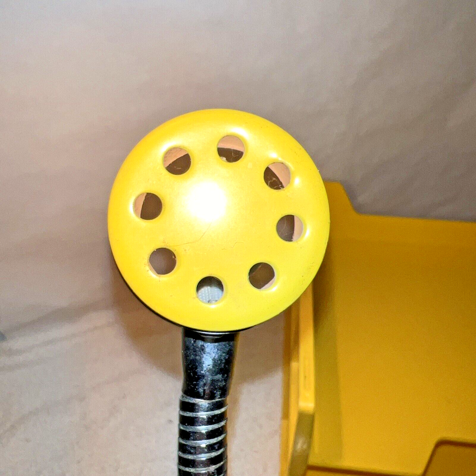Vintage 1970s bright yellow desk task lamp & 2 Eldon file holder letter ...