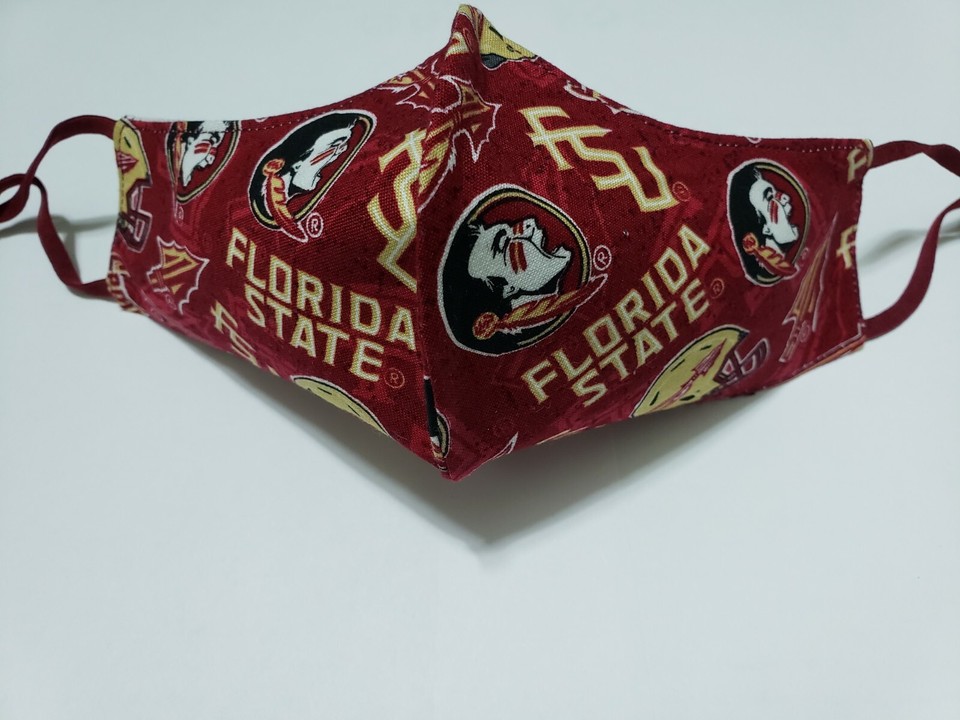Florida State Seminoles face mask. Adult size Adjustable straps Hand ...