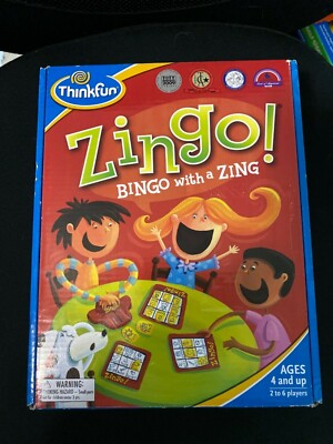 Zingo! Bingo with a Zing by Thinkfun Family Board Game Ages 4 & Up | eBay