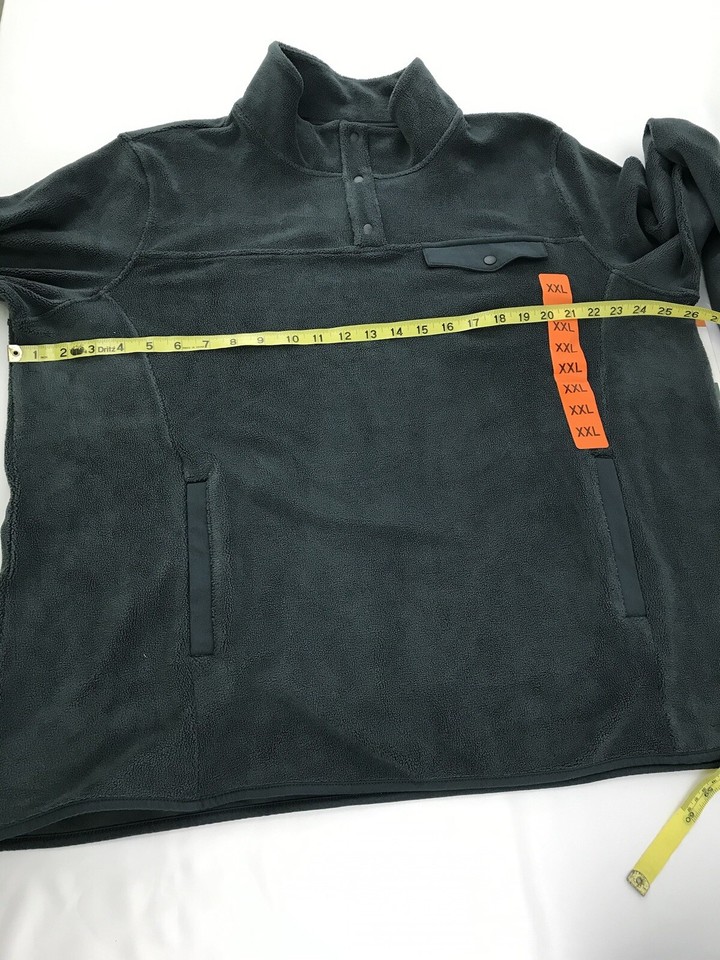 32 DEGREES HEAT - Woodland Grey Snap Fleece Pullover Jacket XXL - New ...