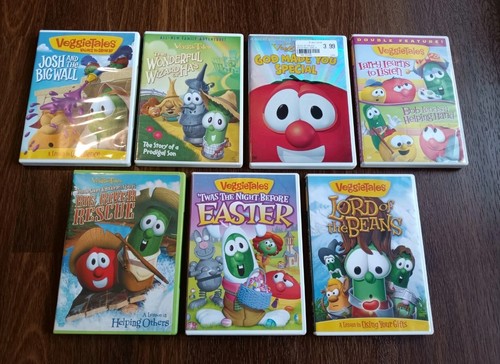 LOOK! "Veggie Tales" DVD Lot (17) Children Kids Bible Character ...