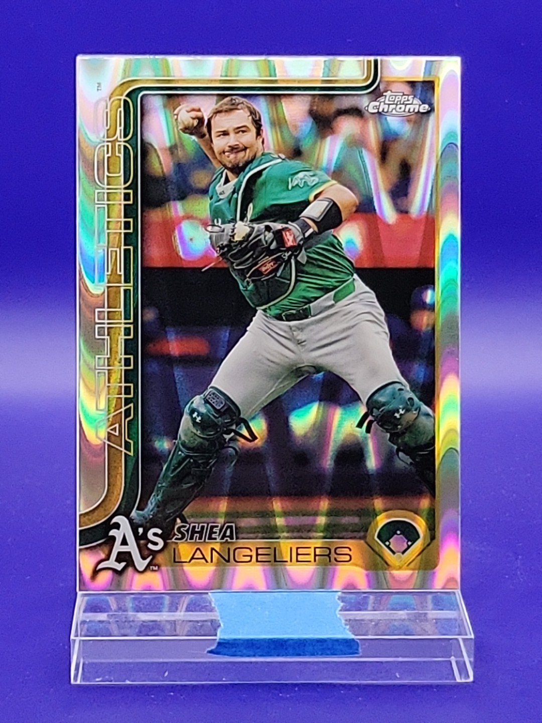 Shea Langeliers 2025 Topps Chrome #58 RayWave Refractor Price Guide ...