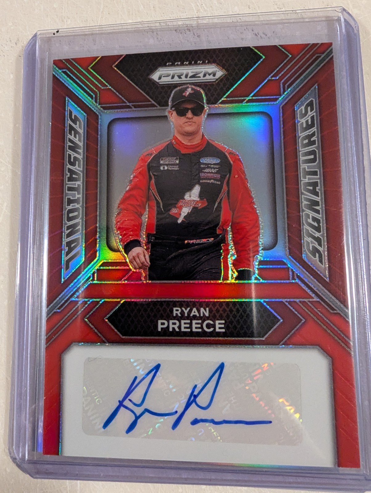 Ryan Preece 2024 Prizm NASCAR #SS-RPE Sensational Signatures - Red /99 ...