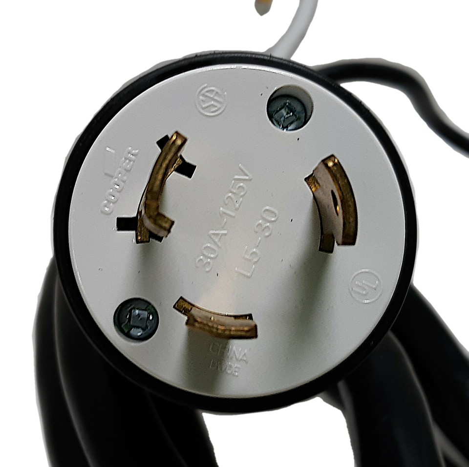 Equipment Cable Power Cable UPS Adapter 8' Heavy Duty NEMA L5-30 125V ...