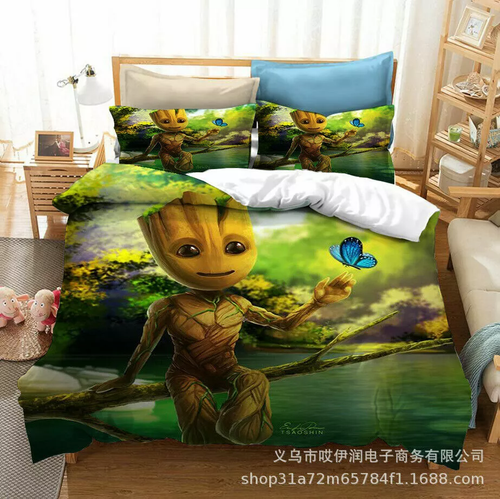 Guardians of the Galaxy Groot Duvet Covers Pillowcases Bedding Set 3PCS ...