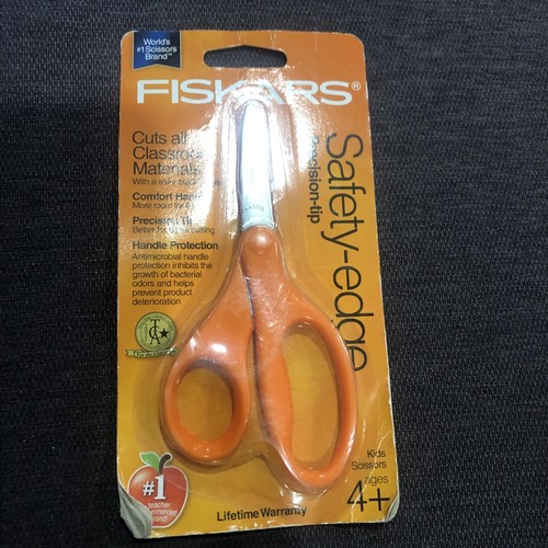 Fiskars Kids 5" RED Classic Pointed Tip Scissor - Large Finger Loop ...