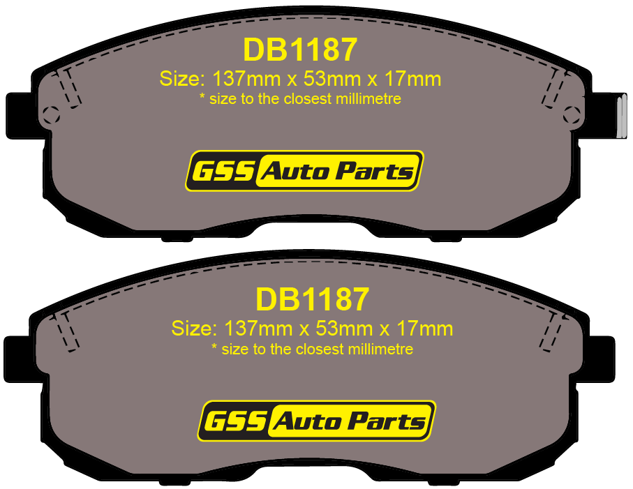 Bendix Front Heavy Duty Brake Pads DB1187HD DB1187 suits Maxima J30 89 - 91 | eBay