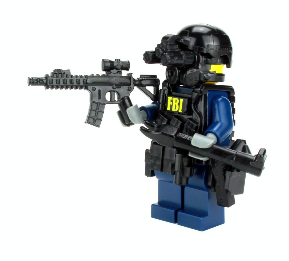 Battle Brick FBI SWAT Critical Incident Response CIRG made w/ real LEGO ...