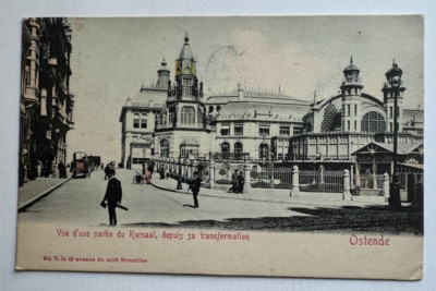1904 Belgium Postcard Ostend View of Kursaal vintage street scene | eBay