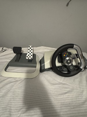 Xbox 360 Wireless Racing Steering Wheel Force Feedback w/ Pedals ...