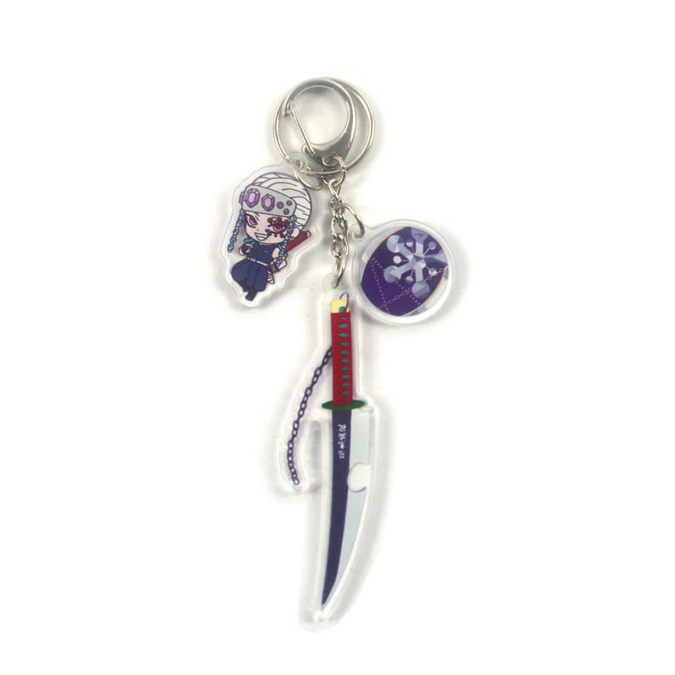 Demon Slayer Nezuko Kyoujurou Zenitsu Muzan Acrylic Keychain Key Ring ...