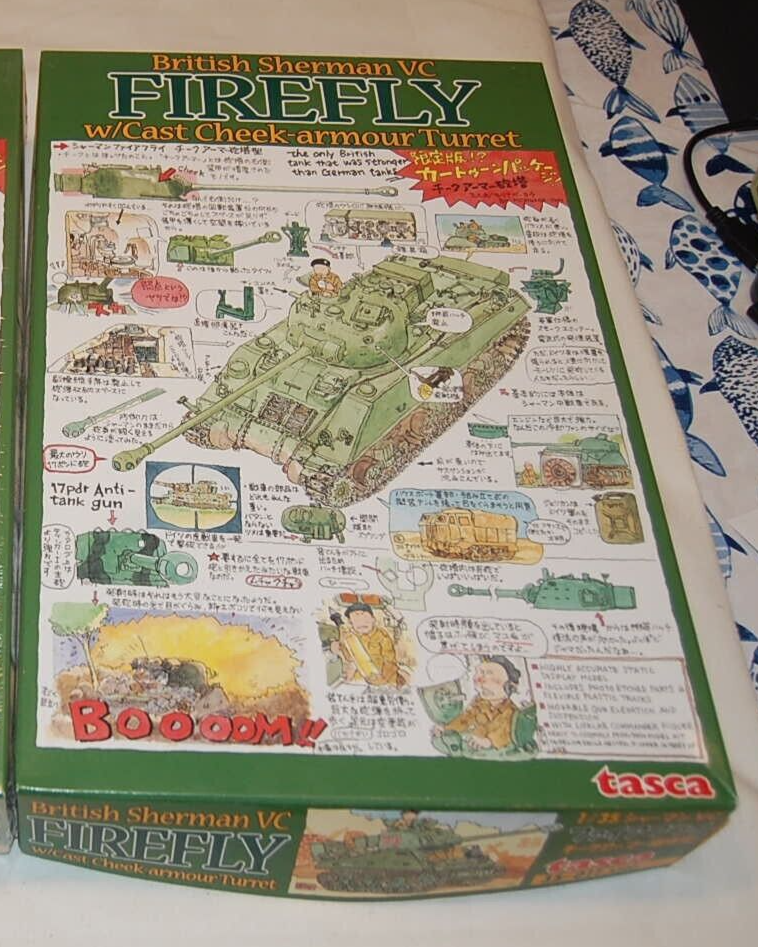 1/35 TASCA ASUKA BRITISH SHERMAN FIREFLY OPEN BOX SEALED BAG W METAL ...
