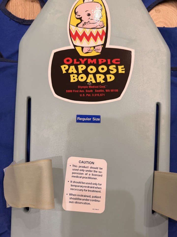 Regular Natus Olympic Papoose Board/Child Restraint 50500 35” | eBay