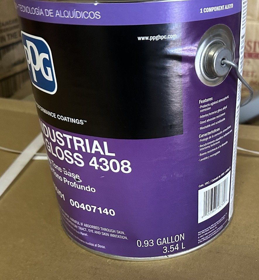 DEEP TONE BASE PPG HPC Industrial Alkyd Gloss 4308 4308-0400/01 0.93 ...