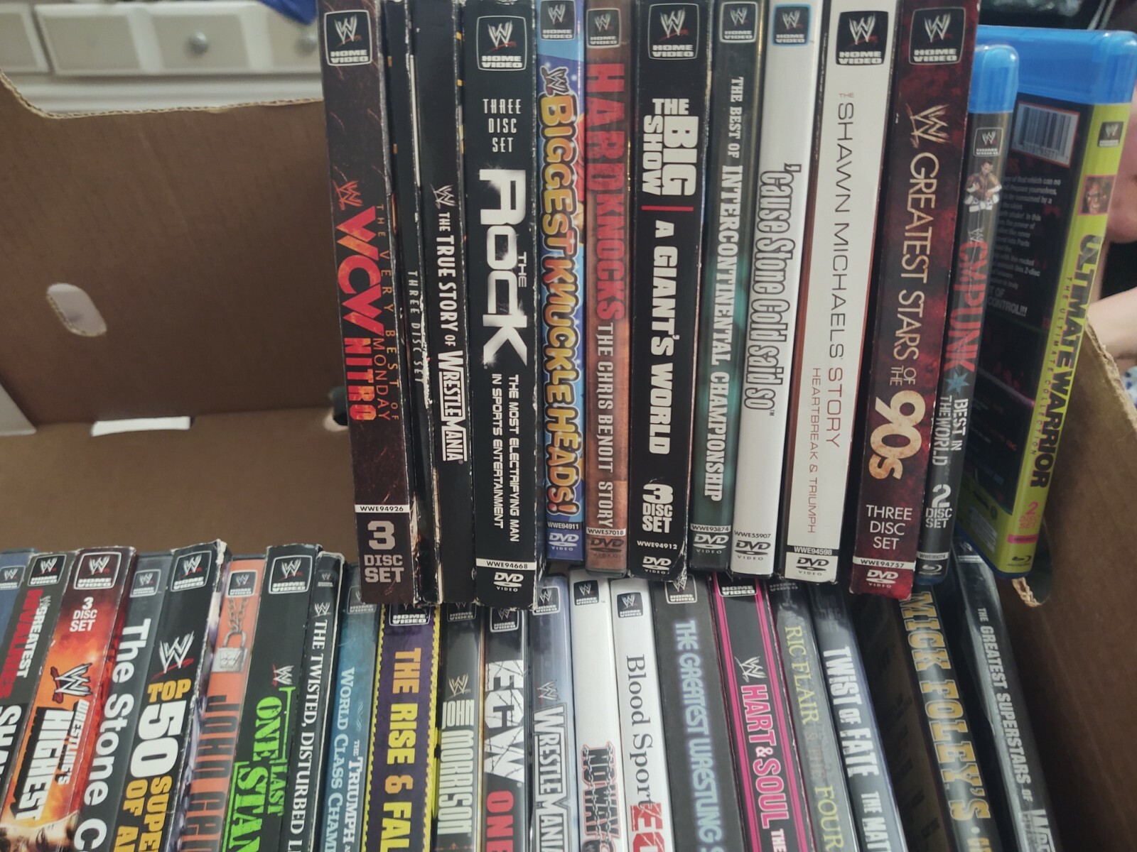 WWF WWE WCW Wrestling DVDs 44 Lot | eBay