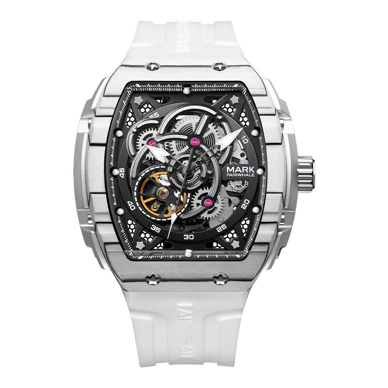 MARK FAIRWHALE Tonneau Carbon Fiber Case Tourbillon Automatic ...