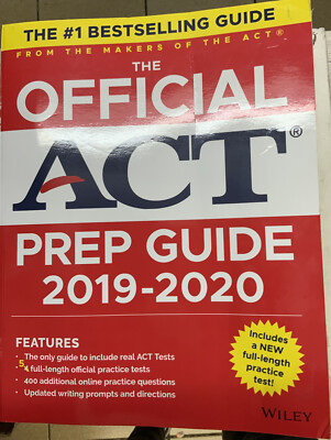 OFFICIAL ACT PREP Guide 2019-2020, (Book+5 Practice Tests+Online Code ...