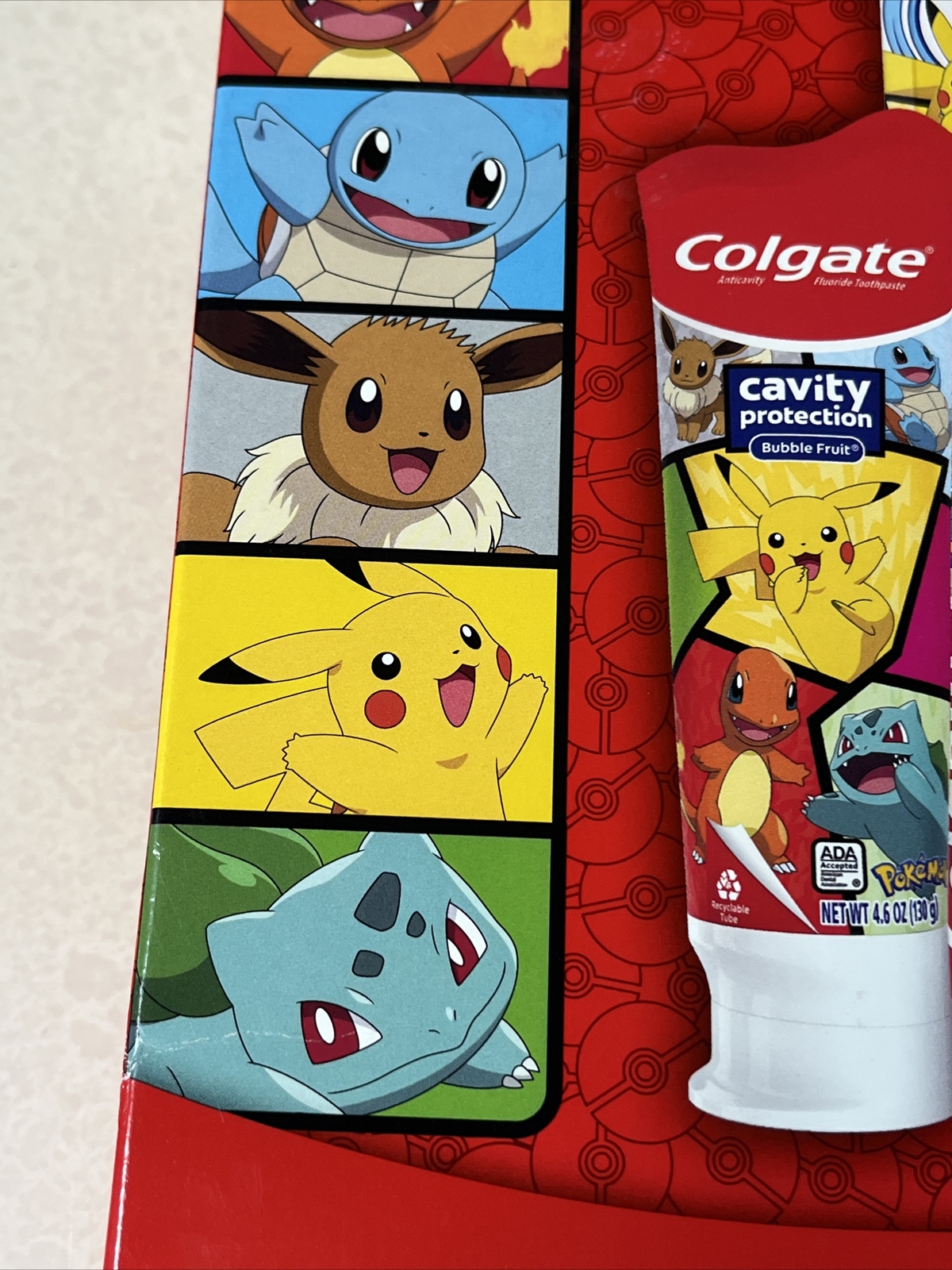Colgate Pokémon Pikachu Gift Pack Manual Electric Toothbrush Great Kids ...