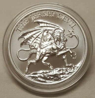1oz Jersey Devil Silver Round Coin Southern New Jersey Folklore Leeds ...