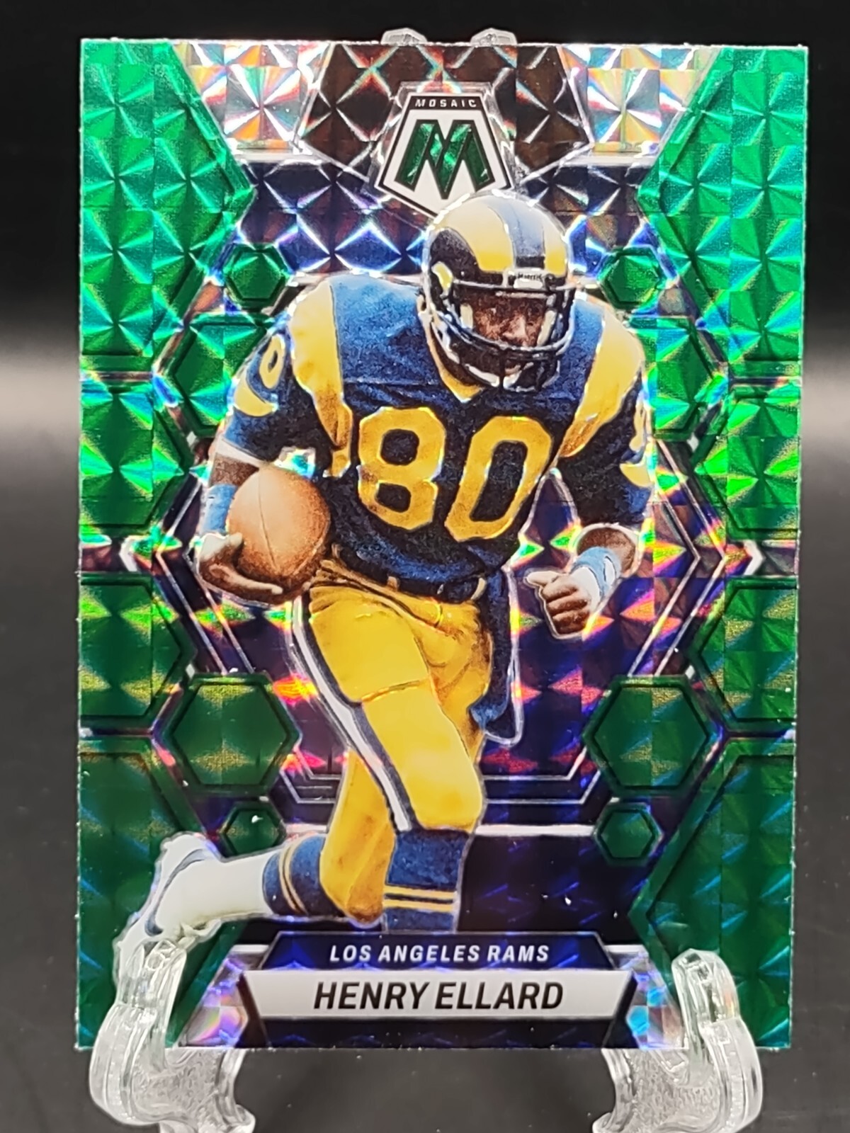 2023 Panini Mosaic Henry Ellard #141 Green Mosaic Prizm Los Angeles ...