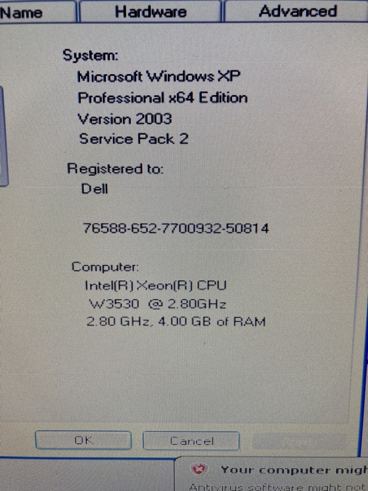 Dell Windows XP Pro X64 SUPER FAST GAMING SYSTEM 4 Core Xeon 2.8Ghz 8GB ...