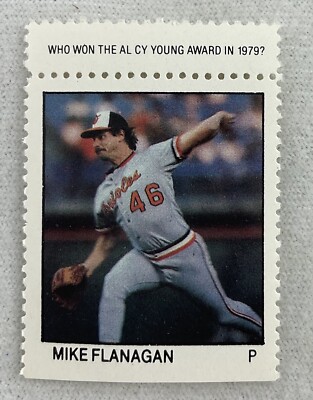 MLB 1983 Fleer Baseball Stamp-Mike Flanagan, Baltimore Orioles | eBay