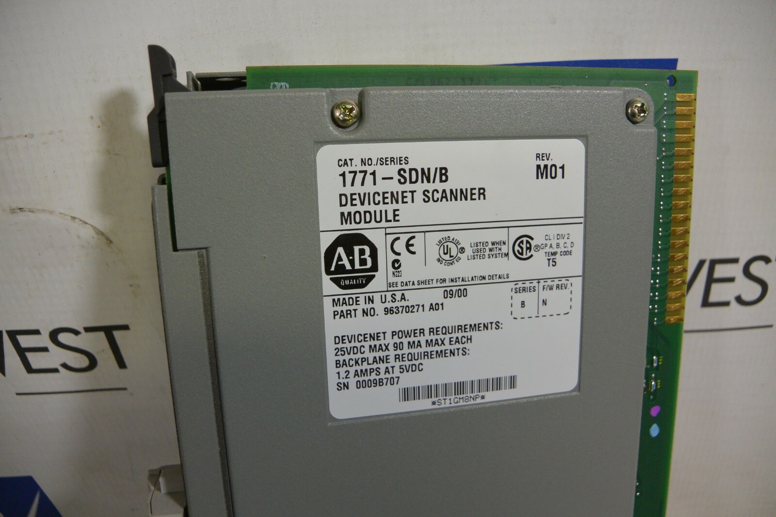 1771-SDN/B Allen Bradley PLC 5 DeviceNet SCANNER Module rev M01 1771SDN ...