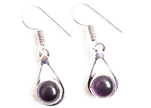 925 Sterling Silver Handmade Round Amethyst Gemstone Earrings BES-1609 Her Gift | eBay Australia