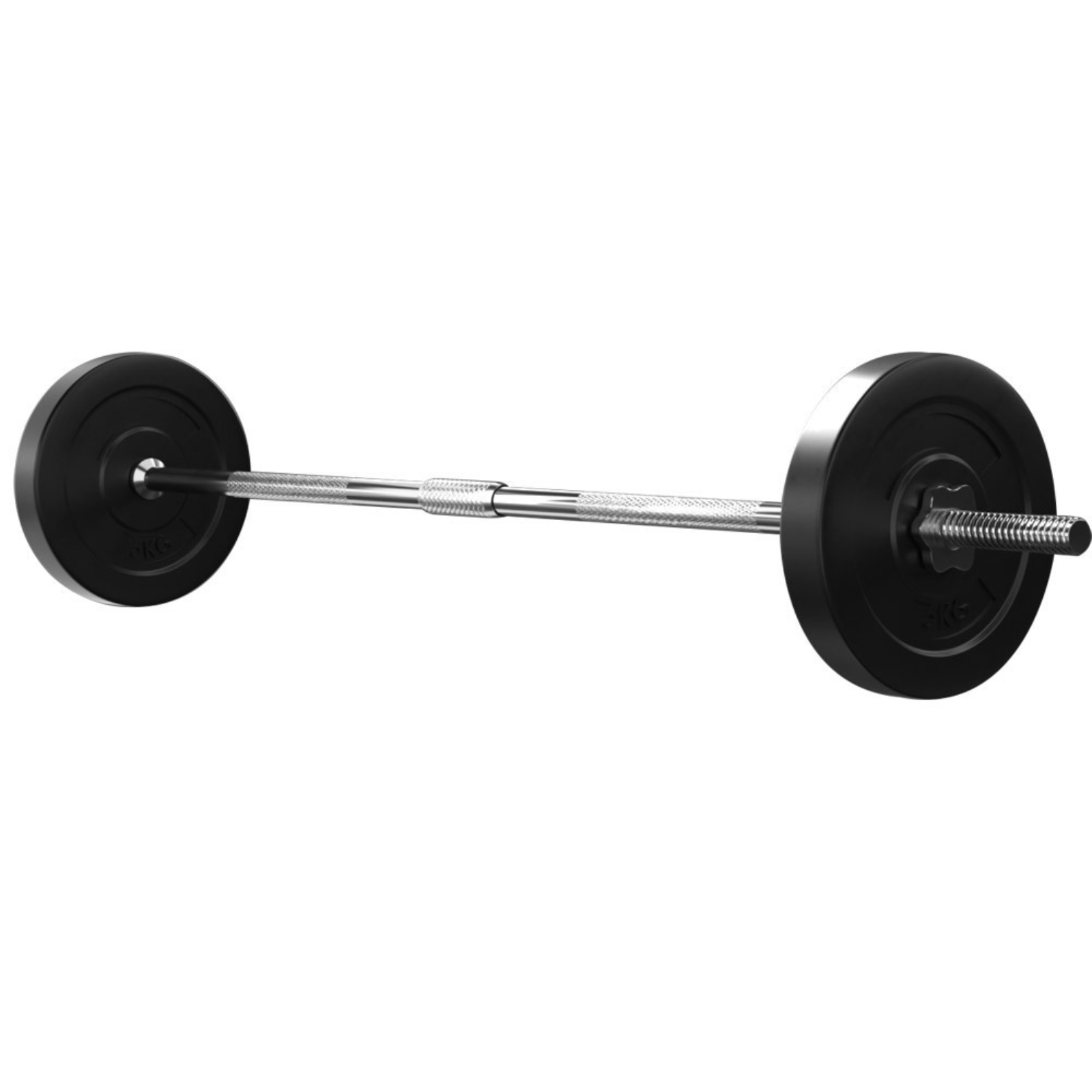 18KG Barbell Weight Set Plates Bar Bench Press Fitness Exercise Home ...