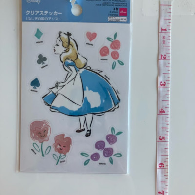NEW Alice in Wonderland Clear stickers - 3 Sheets | eBay