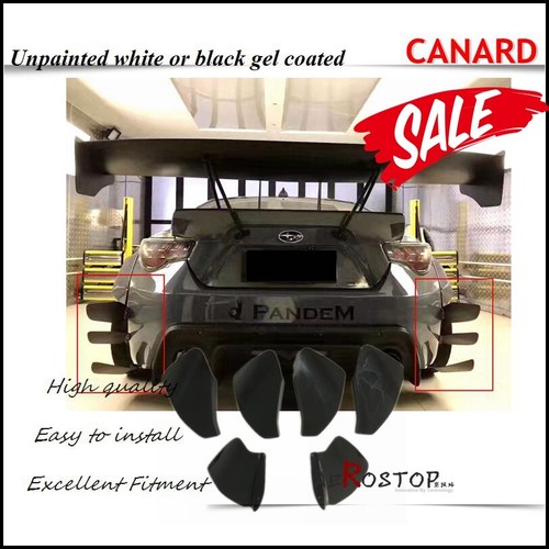 FRP ROCKET RB BUNNY V3 STYLE REAR BUMPER CANARD 6PCS FOR FT86 GT86 FRS ...