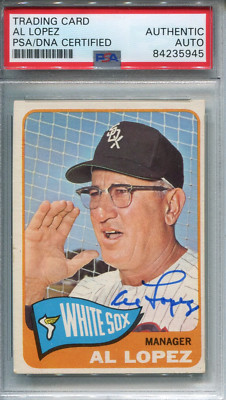 Al Lopez White Sox Manager Autographed Baseball Card (PSA) | eBay