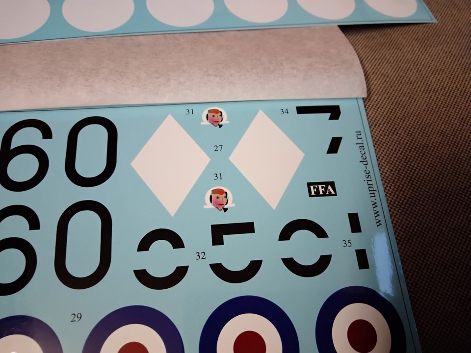 Race Car Number Decals White Square Race Number Decals - For 1/43 & 1/ ...