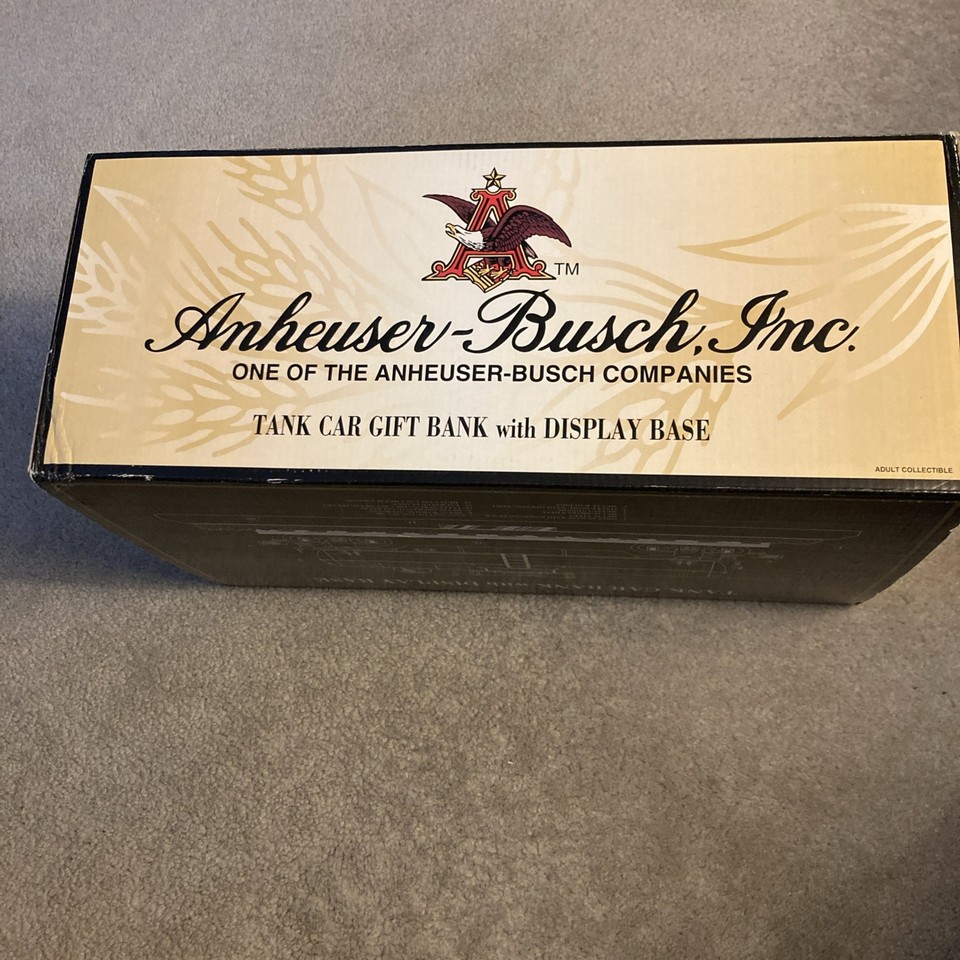 K-line K-635402 Budweiser Beer Tank Car Bank with Display Base New in ...