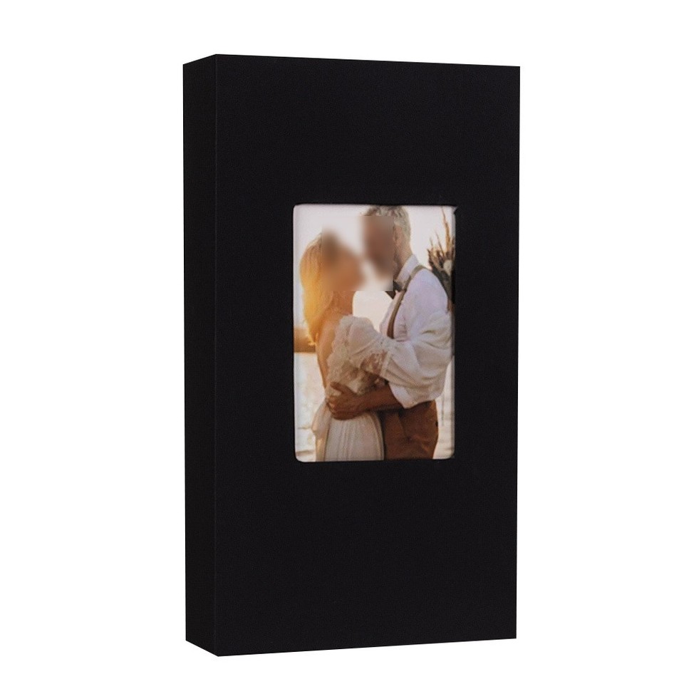 Slip-in Pockets 4x6 Photo Album Fabric Linen Cover 300 Pockets Capacity ...