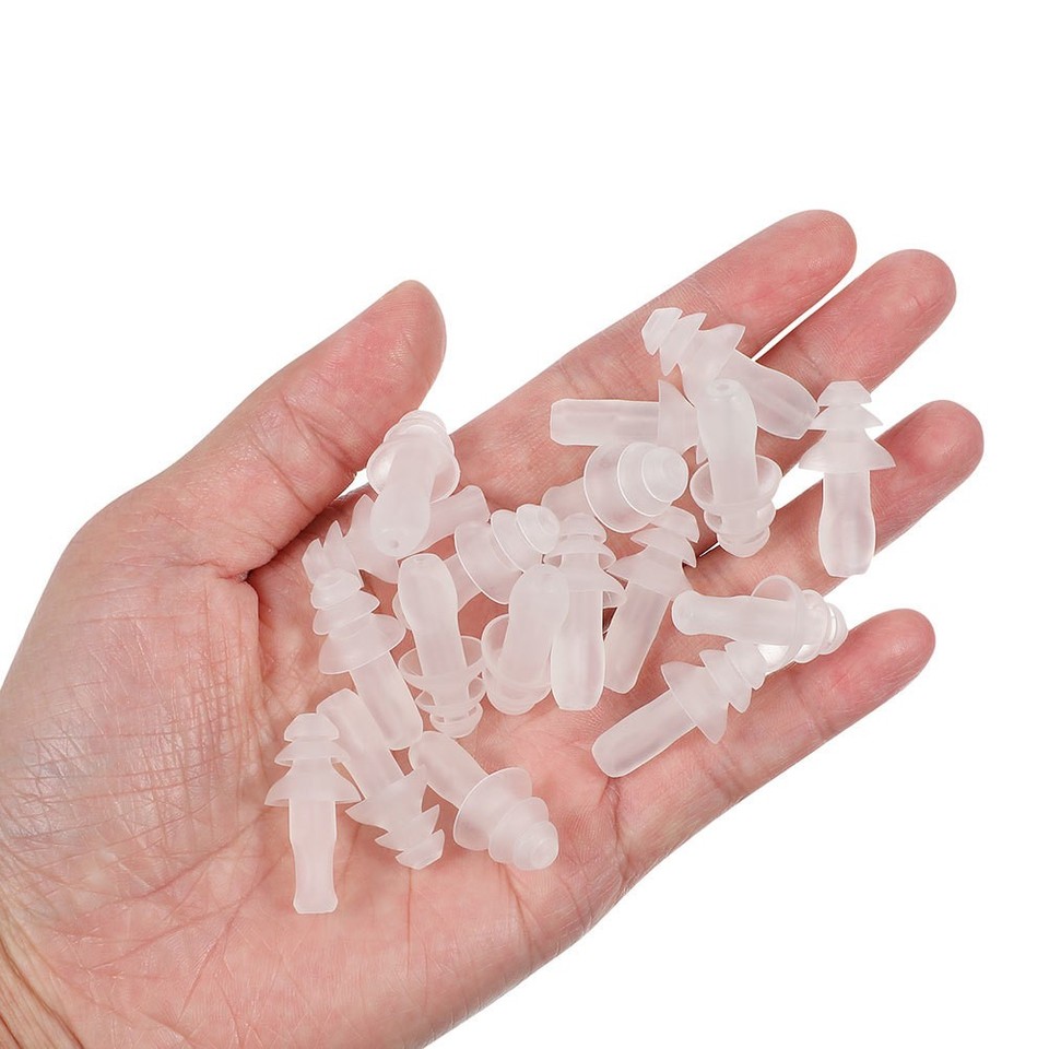 50 Pairs Protective Ear Plugs Silicone Noise Reduction Reusable ...