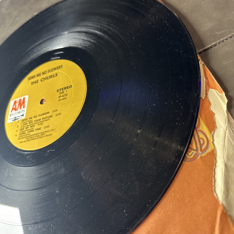 THE CHURLS Send Me No Flowers PSYCHEDELIC ROCK 1970 A&M RECORDS SP-4233 ...