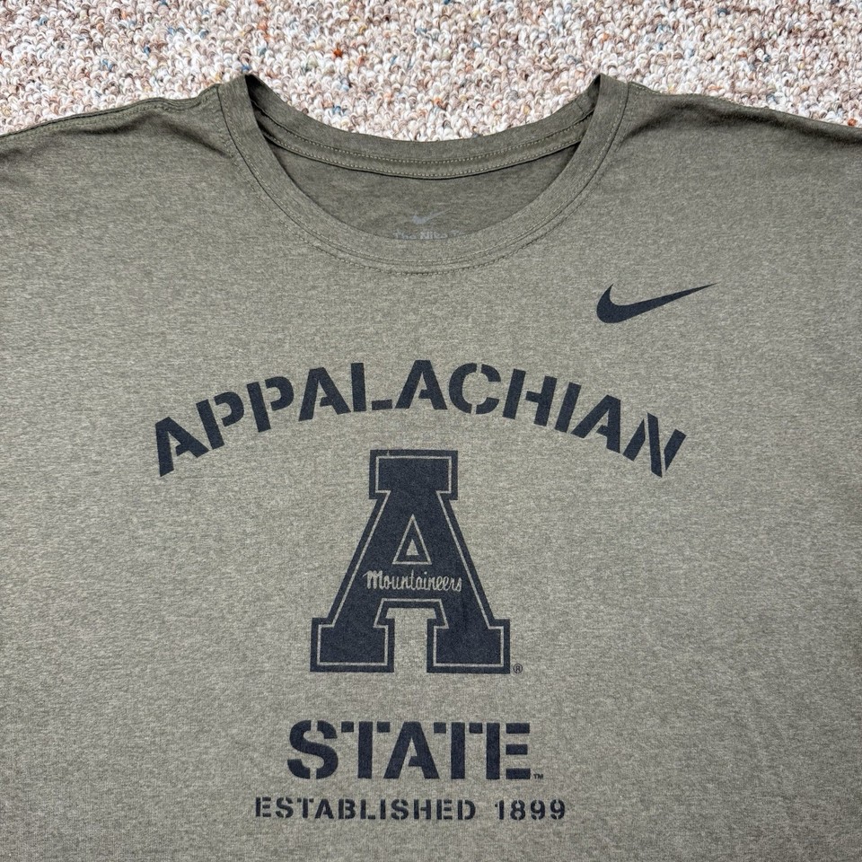 Nike Appalachian State Mountaineers Boone Army/ Olive Green Men’s t ...