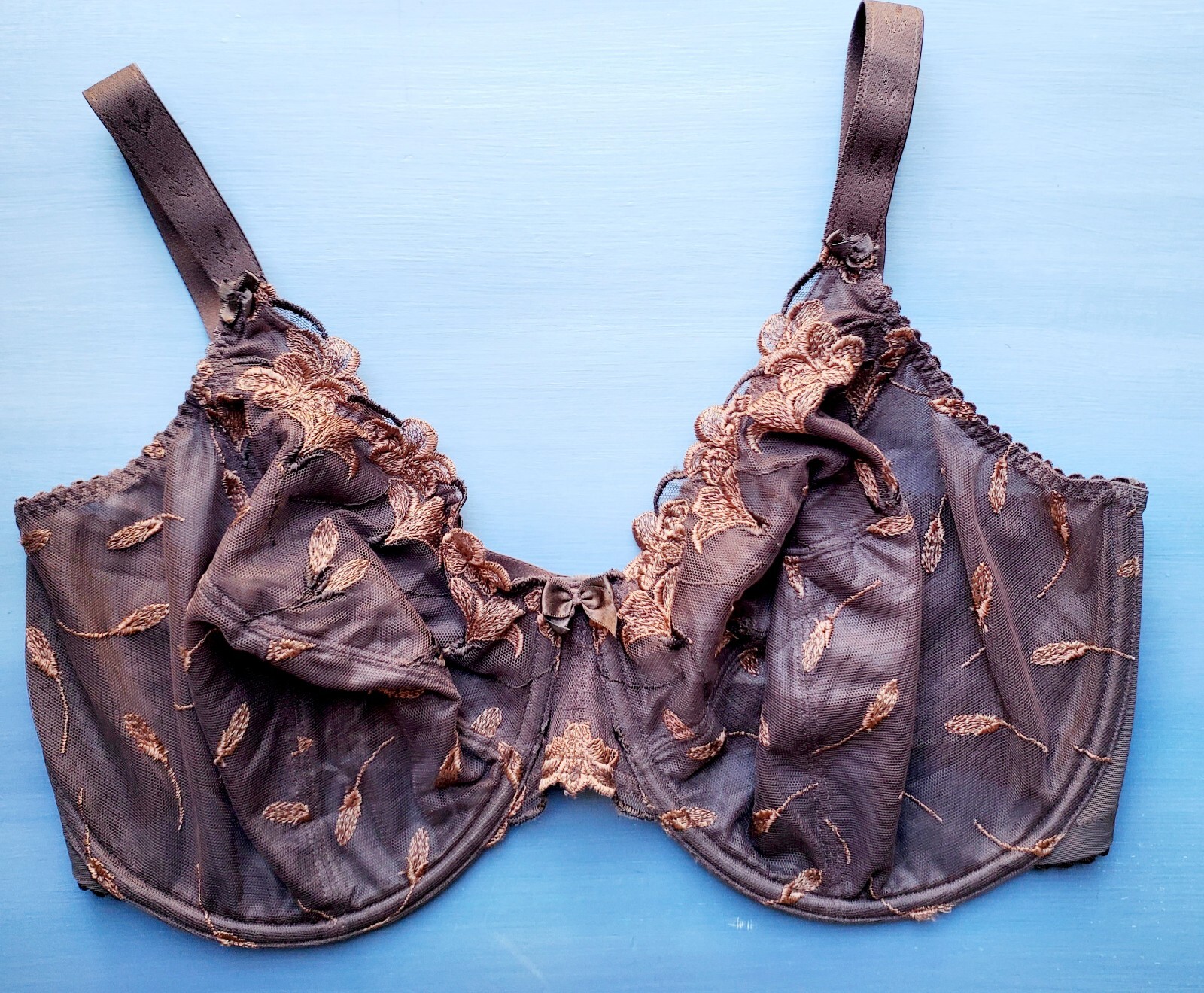 Goddess Georgia Unlined Mesh Semi Sheer Underwire Bra… - Gem