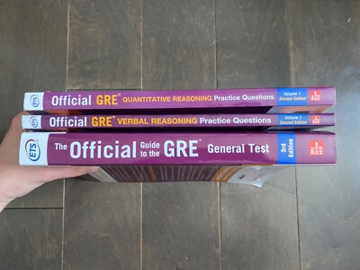 ETS GRE Prep books - General, Quantitative, and Verbal practice ...