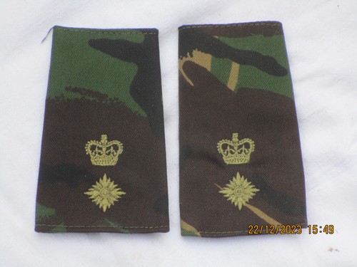 Lieutenant Colonel, Épaulières DPM, Combat Dress, 70x110mm ...