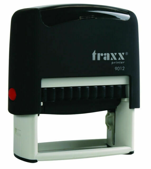 Custom Self Inking Rubber Stamp Traxx 9012 4 Line Return Address for ...