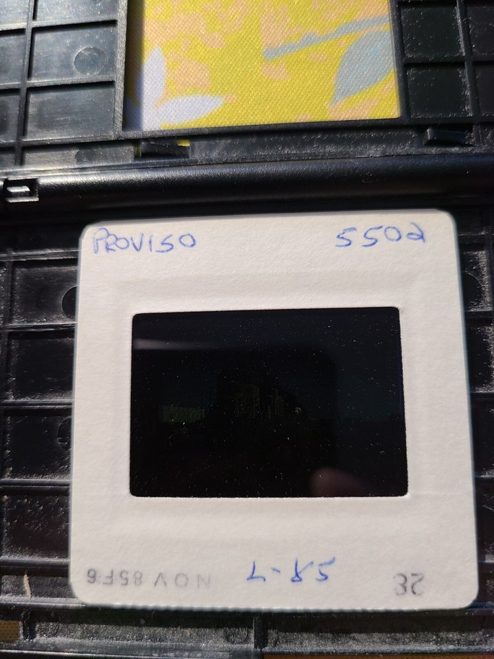 Original Slide Chicago & Northwestern CNW 5502 EMD GP40 Proviso ILL ...