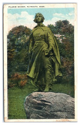 Pilgrim Maiden in Plymouth Massachusetts Postcard | eBay