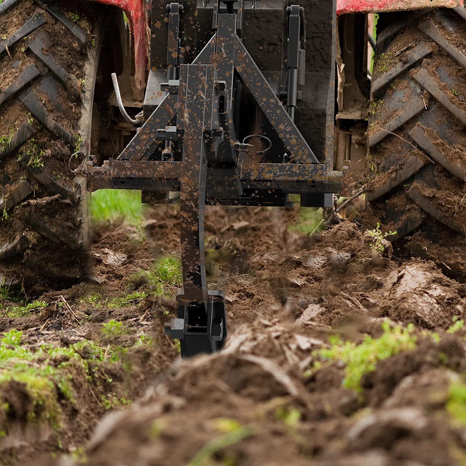 Racewill Hitch Lawn Mounted Ripper Garden Plow for ATV/UTV Tractor W/2 ...