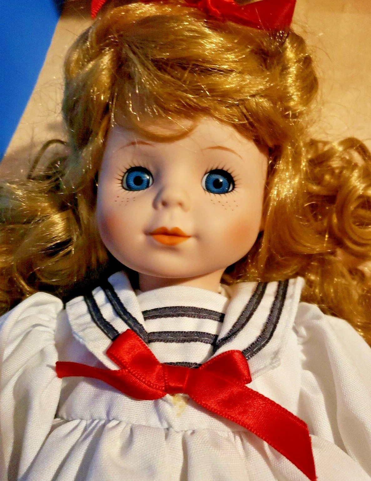 Delton Fine Collectibles Pair of SAILOR Porcelain Dolls + Original Box ...