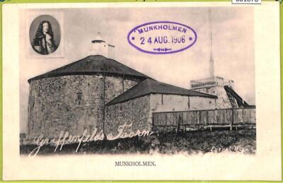 ad1878 - NORWAY - VINTAGE POSTCARD - Munkholmen - 1906 | eBay UK