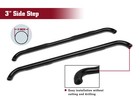 For 2003-2009 Toyota 4Runner 3" Black Side Step Rails Nerf Bars Running ...