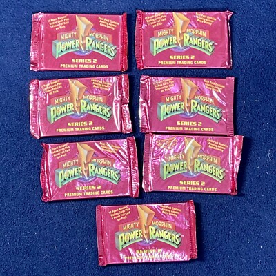 7x Mighty Morphin Power Rangers Trading Cards Series 2 Packs | eBay