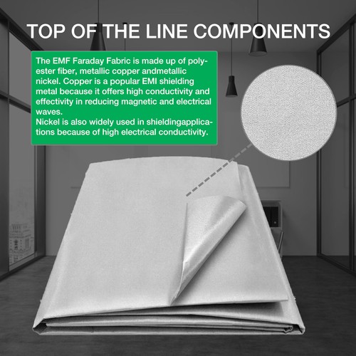 EMF RF RFID Shielding Fabric Conductive Soft Grounding DIY Tool | eBay